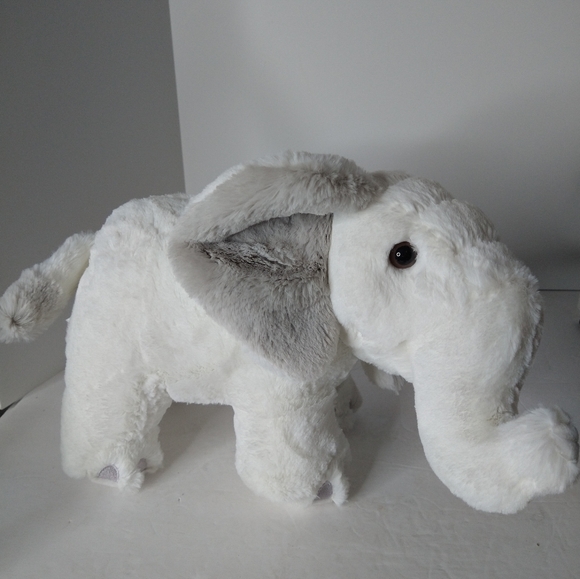 Ella | Toys | Ella White Plush Elephant Stuffed Animal Safari Rare Toy ...